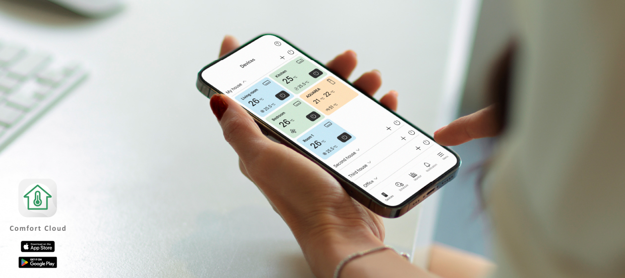 Panasonic Comfort Cloud App - Panasonic - système de chauffage et climatisation